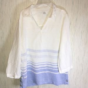 Sigrid Olsen | Tops | Sigrid Olsen Linen Top | Poshmark